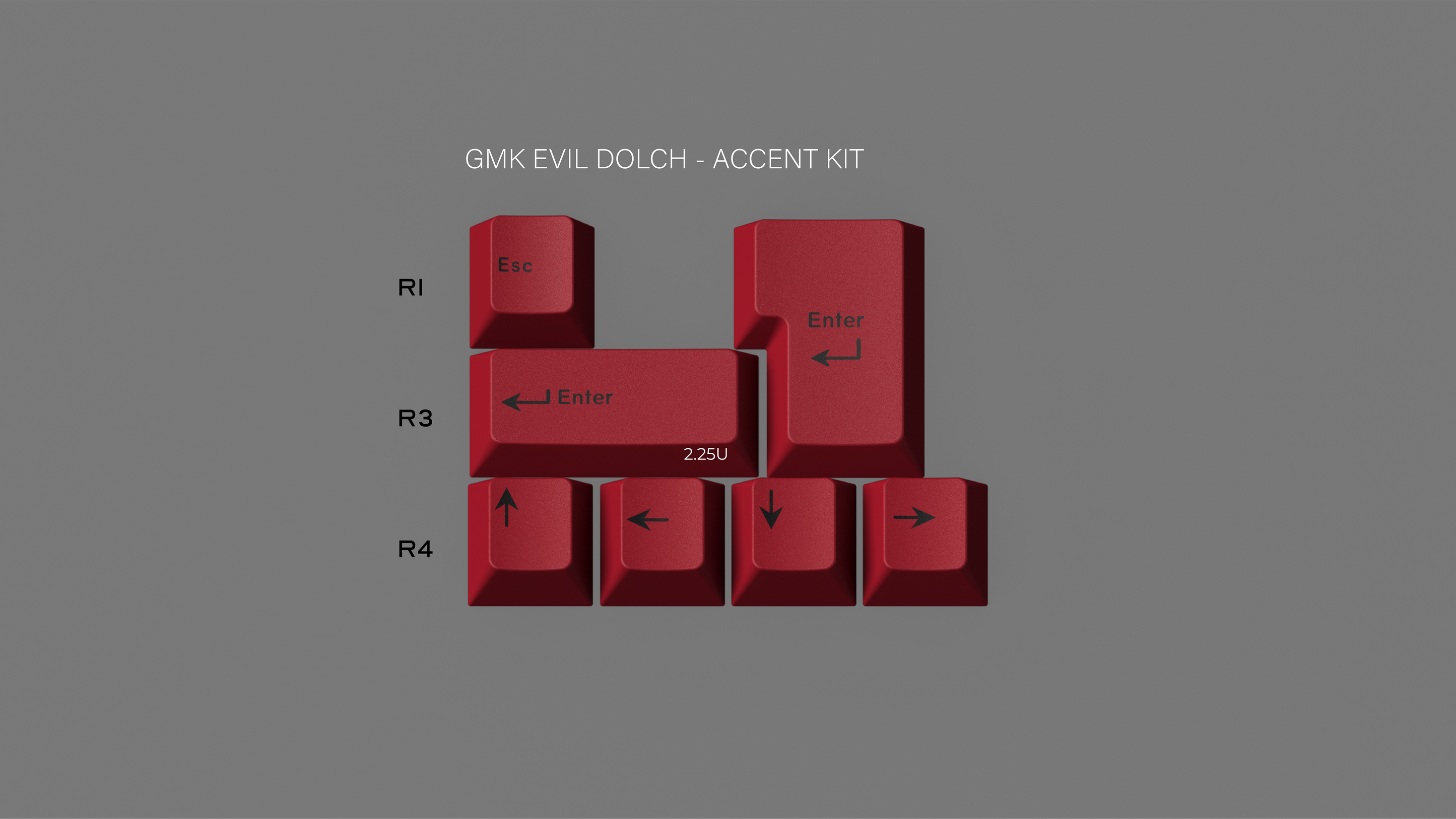 [In-Stock] GMK Evil Dolch – Cafege